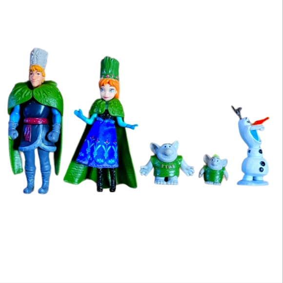 Disney | Other | Disney Frozen Anna And Kristoff Doll Troll Wedding ...